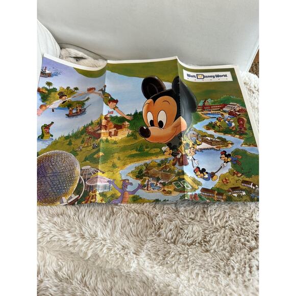 Disney | Other | Vintage Walt Disney World Resort Map Poster 99 | Poshmark